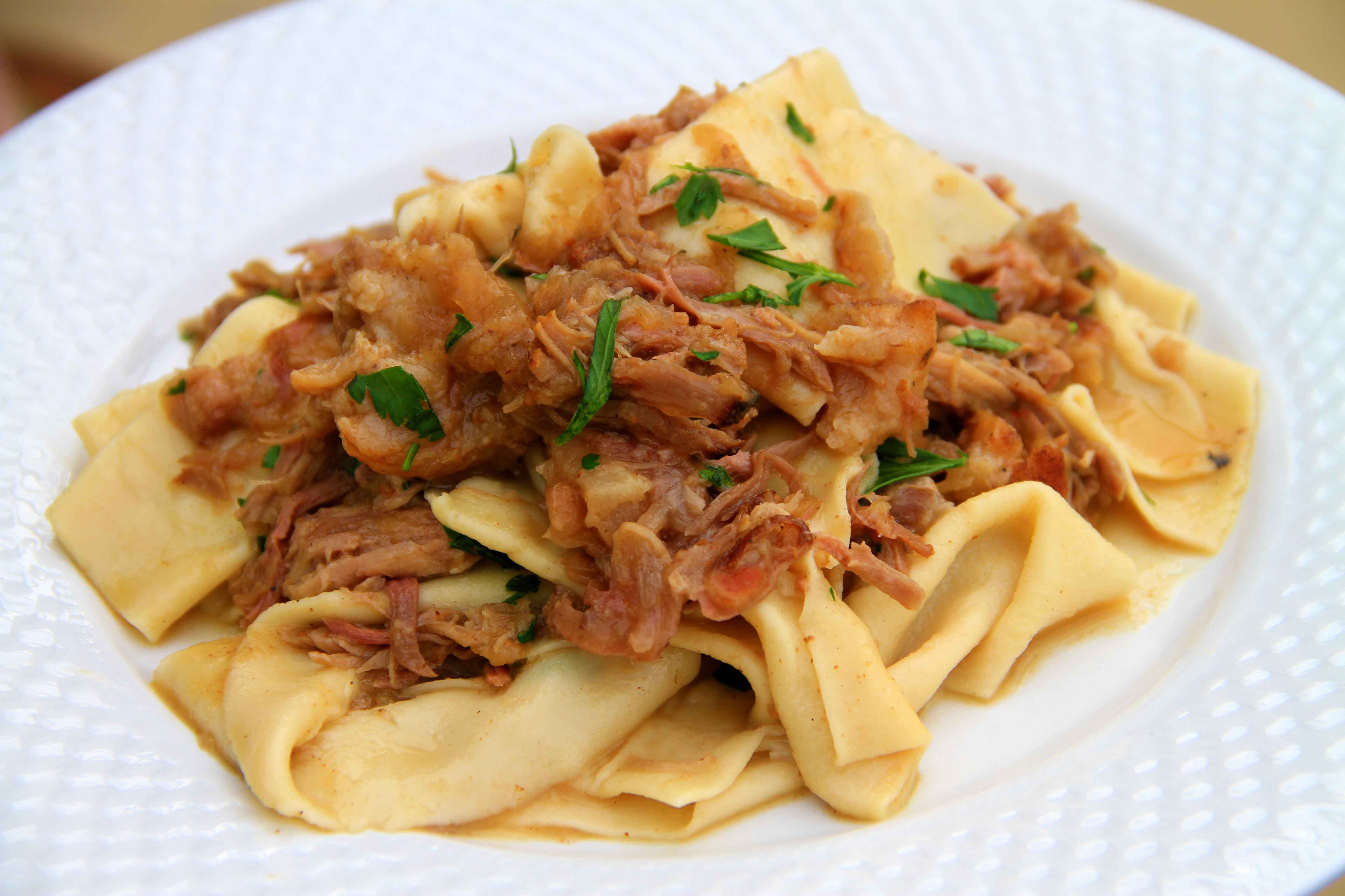 Homemade pappardelle with pulled pork | WorkFoodHome